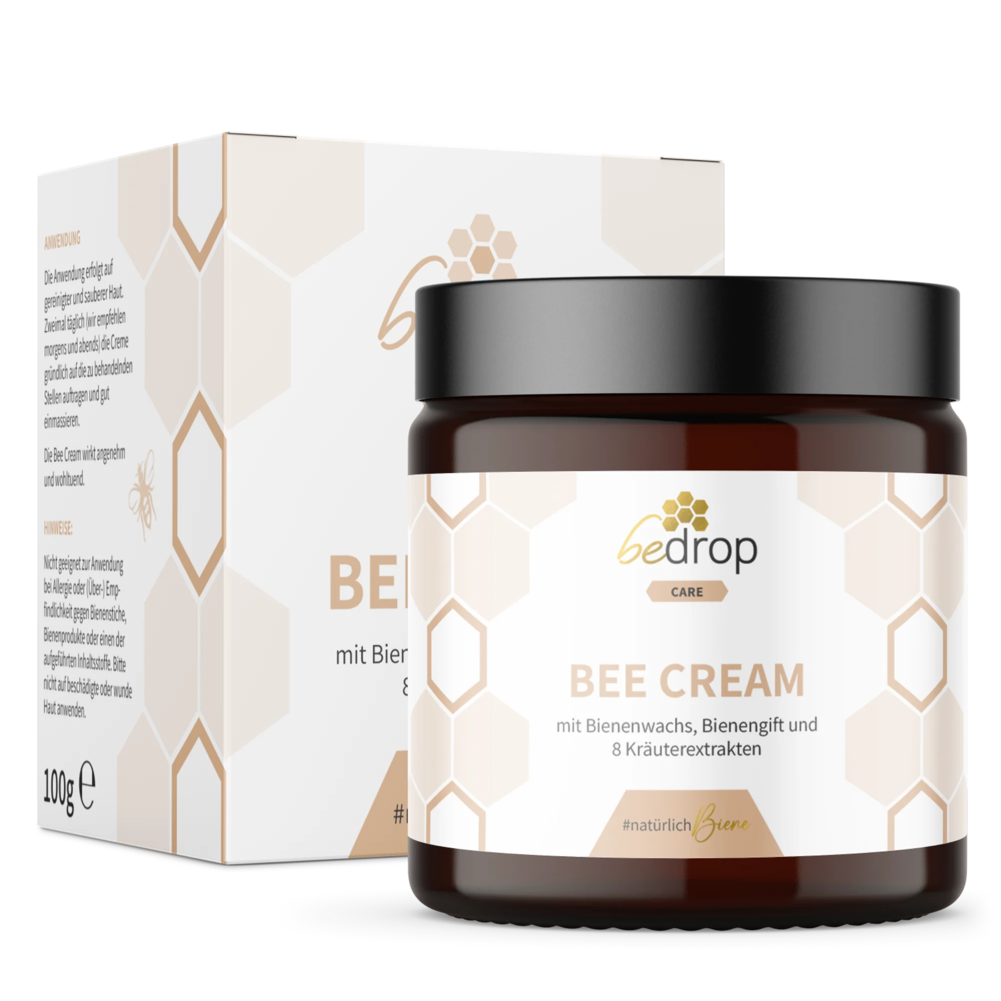Bee Cream Bienengiftsalbe und 8 Kräuterextrakten 100g – bienen ...